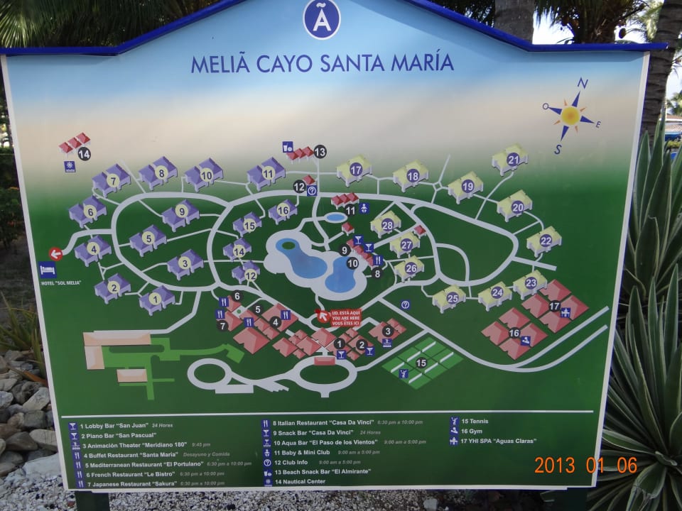 "Resort map" Hotel Melia Cayo Santa Maria (Caibarién) • HolidayCheck ...