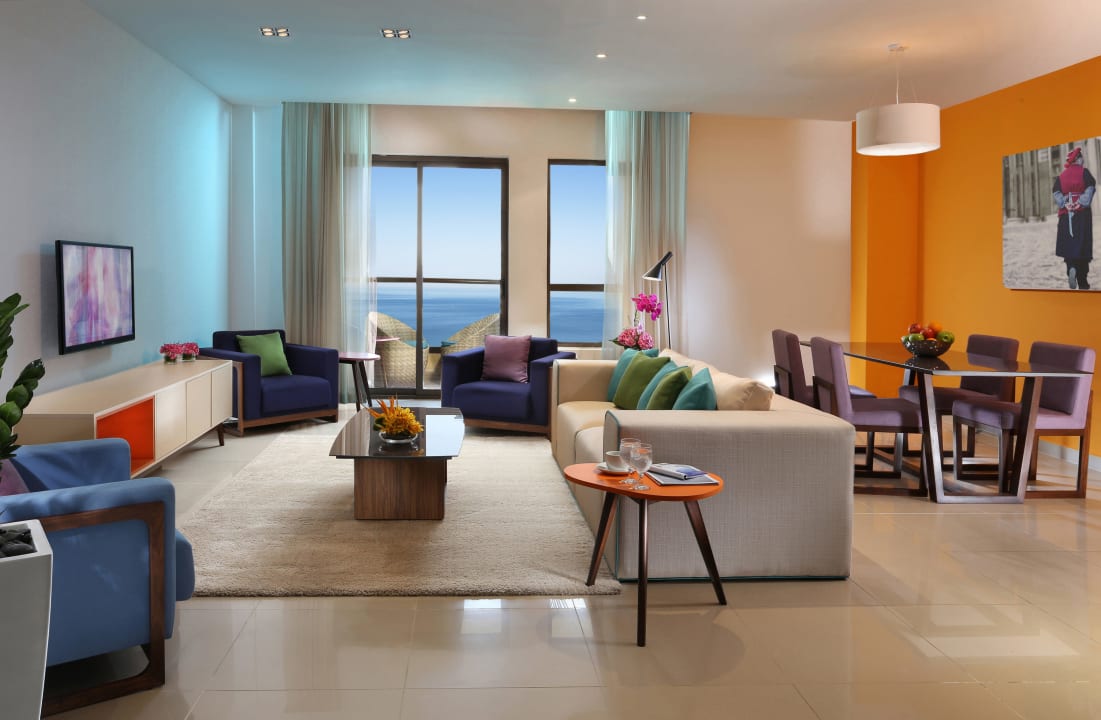 "Living room 2 bed room su..." Ramada Hotel and Suites by Wyndham Dubai ...
